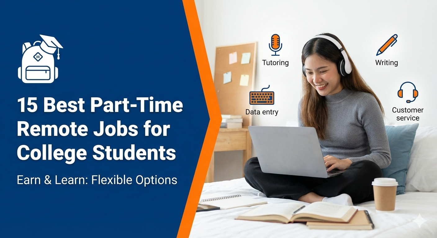 15 Best Part-Time Remote Jobs for College Students in 2026 - Jobqoo.com