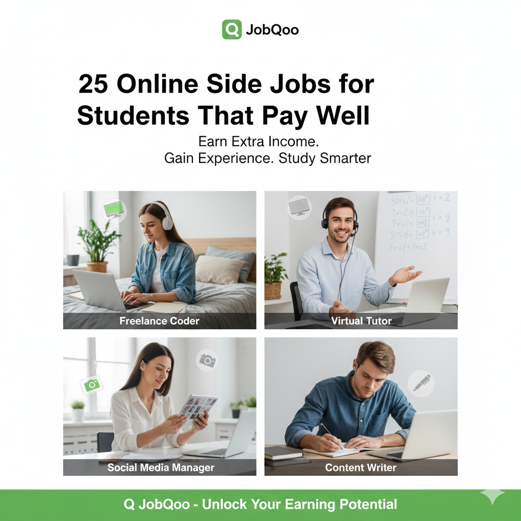 25 Online Side Jobs for Students That Pay Well - Jobqoo.com