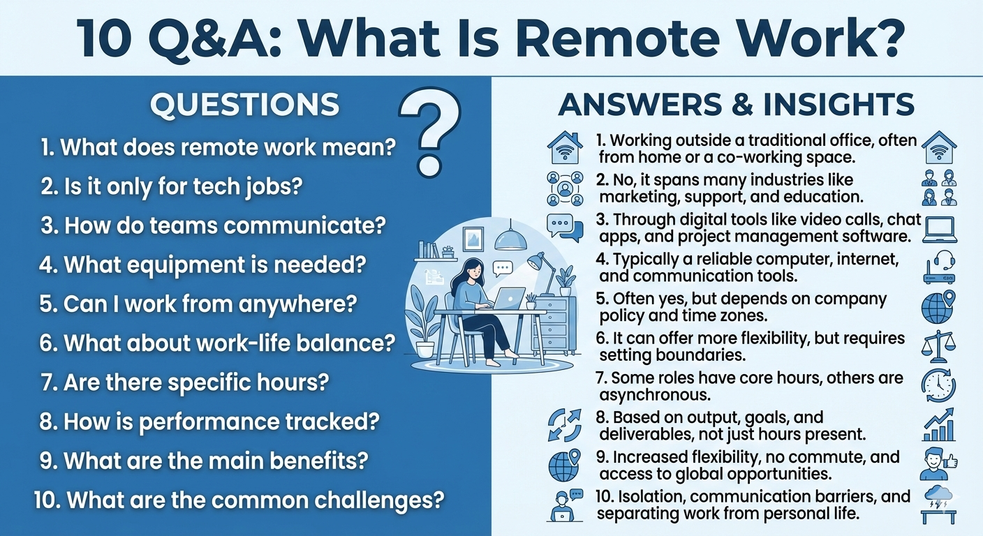 10 Q&A: What Is Remote Work? - Jobqoo.com