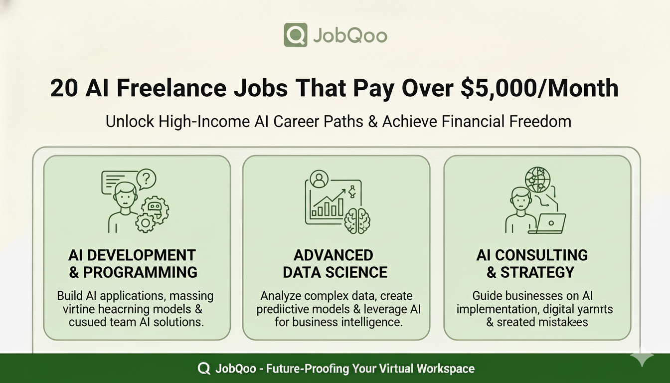 20 AI Freelance Jobs That Pay Over $5,000/Month