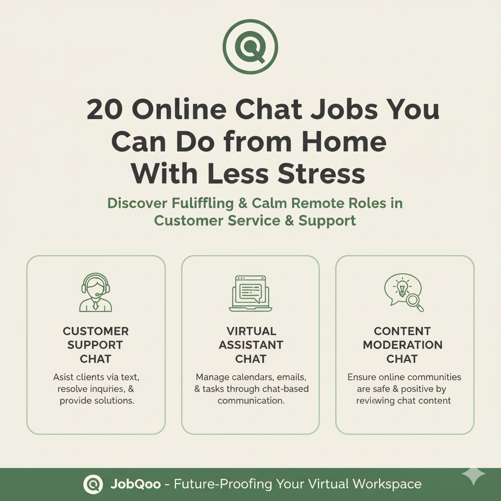 20 Online Chat Jobs You Can Do from Home With Less Stress - Jobqoo.com